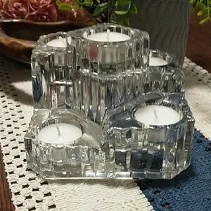PartyLite | Accents | Vintage Partylite 24 Lead Crystal 5 Tier Castle ...